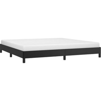 vidaXL Cadre de lit Noir 200x200 cm Similicuir