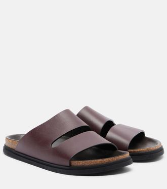 The Row Mules Band en cuir