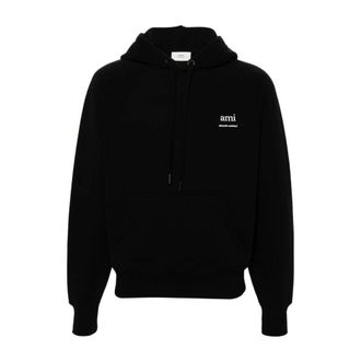 Ami Femme, Sweatshirts et sweats à capuche, Noir, Taille: 38 FR SweaT-shirt Casual en Coton Noir