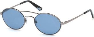 Web Eyewear unisex, Accessoires, Gris, Taille: ONE Size Lunettes de soleil &agrave; monture m&eacute;tallique