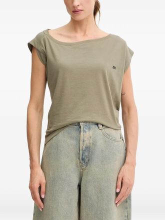 Miss Sixty shoulder pad crew neck T-shirt - Gr&uuml;n