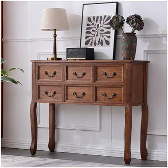 Generic Konsolentisch mit Stauraum, Sofatisch mit Schubladen, rustikaler Eingangstisch, Tisch hinter der Couch, Foyertisch, Akzenttisch for Flur/Wohnzimmer (g