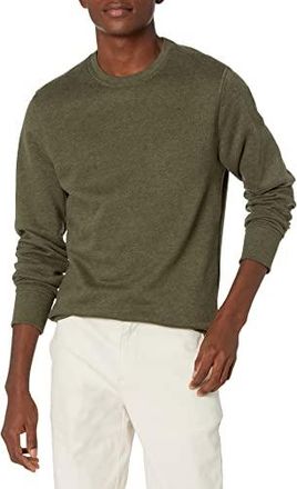Amazon Essentials Sweat-Shirt à col Rond en Polaire (Grandes Tailles Disponibles) Homme, Vert Olive Chiné, XXL