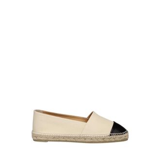 Castaner Raffia-Espadrilles mit Ledereinsatz - - Shoes - Damen - Beige - 37 EU