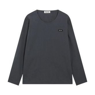 Miu Miu Stretch Poplin Top - - Tops - Damen - Schwarzk - S