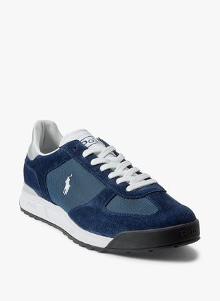 Polo Ralph Lauren Baskets bi-mati&egrave;re en cuir m&eacute;lang&eacute;