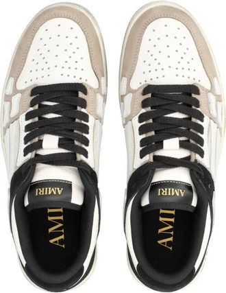 Amiri Low-Top Sneaker - Skel Top Low Distressed Leather Sneakers - Gr. 40 (EU) - in Wei&szlig; - f&uuml;r Damen