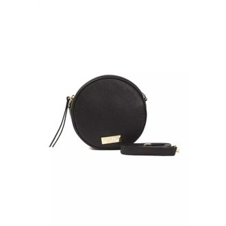 Pompei Donatella Schwarze Leder Damen Crossbody Tasche - - Bags - Damen - Schwarzk - ONE SIZE