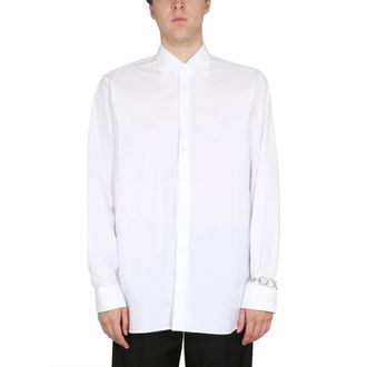 Raf Simons Klassisches Hemd mit Netzeinsatz - - Shirts - Herren - Wei&szlig; - L