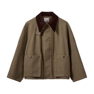 Sofie Schnoor Francosw Oversized Canvas Jacket - - Jackets - Damen - Braun - M