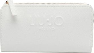 Liu Jo Femme, Accessoires, Blanc, Taille: ONE Size Grand portefeuille zipp&eacute;