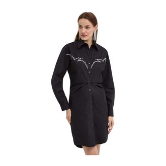 Pinko Actors Shirtdress - - Dresses - Damen - Schwarzk - S