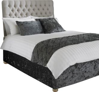 Riva Paoletti Riva Home Verona B/WRAP SKS Pewter, Polyester, Zinngrau, Super King