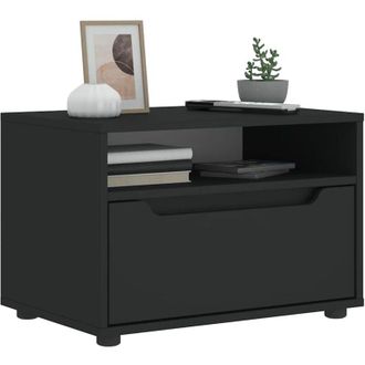 vidaXL vidaXL TV-Schrank VISNES Schwarz 60x40x38 cm Holzwerkstoff