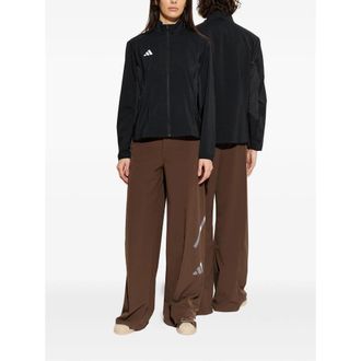 adidas Wide-Leg Polyester Trousers - Brown
