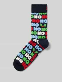 Happy Socks Socken aus elastischem Baumwoll-Mix Modell Ho Ho Ho