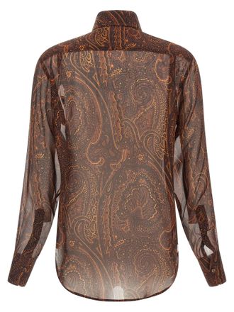 Etro Paisley Silk Blouse - Brown