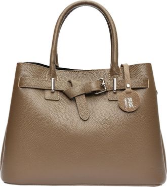 Anna Luchini Beige Rindsledertasche