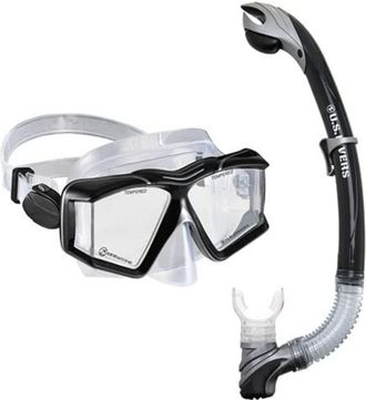 U.S. Divers US.Divers Combo SIDEVIEW | Erwachsenes Tauchset, Maske und Schnorchel mit 180&deg; Panoramasicht, UV-Schutz, beschlagfreien Gl&auml;sern, Schnorchel mit Ausbla