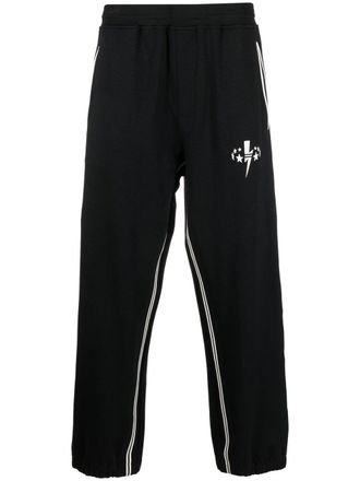 Neil Barrett x James Harden pantalon de jogging &agrave; logo imprim&eacute; - Noir