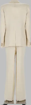 Tagliatore Womens Two-Piece Suit Parigi Beige Linen Suits