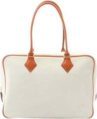 Herm&egrave;s Sac &agrave; main vintage doccasion - Femme - Pre-owned - Blanc - Taille: ONE Size