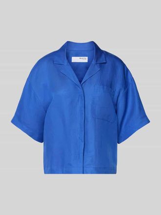 Selected Boxy Fit Hemdbluse aus Lyocell-Leinen-Mix Modell LYRA