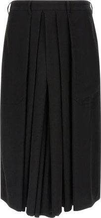 Yohji Yamamoto Homme, Pantalons, Noir, Taille: L Hakama Pants