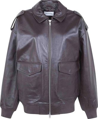 Frankie Shop Lederjacke - Braun