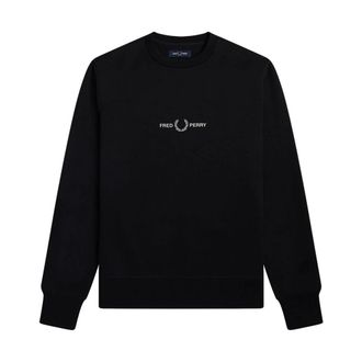 Fred Perry Rundhals-Strickware - - Sweatshirts & Hoodies - Herren - Schwarzk - S