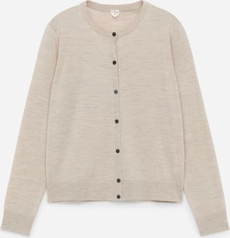Arket Strickjacke Aus Merinowolle -Beige