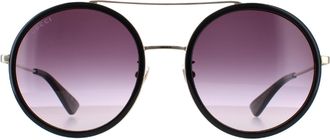 Gucci Lunettes De Soleil Gucci GG0061S 001 D&eacute;grad&eacute; Gris Noir Noir