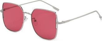 Generic Lunettes De Soleil Tendance &Agrave; Monture M&eacute;tallique Large For Femmes, Id&eacute;ales For La Photographie De Rue, Les Vacances, Le Sport Et Les F&ecirc;tes For Hommes.