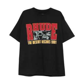 Rhude Herren, Oberteile, Schwarzk, MGr&ouml;&szlig;e