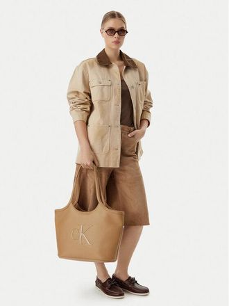 Calvin Klein Handtasche Bold Ck LV04F3562G Beige