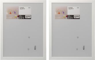 IKEA Ikea FISKBO Bilderrahmen, Weiß, 30 x 40 cm, 103.003.95, 2 Stück