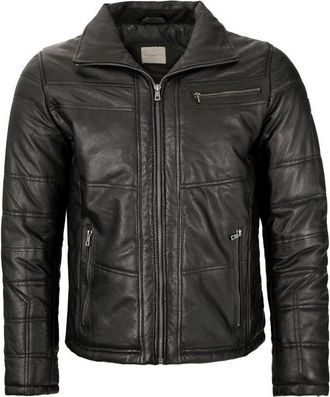 Bugatti Lederjacke Men-103/M Bugatti - Herren Lederjacke Lammnappa schwarz