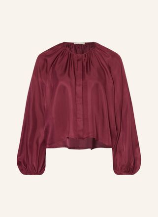 Lilienfels Lilienfels Satinbluse Aus Seide rot