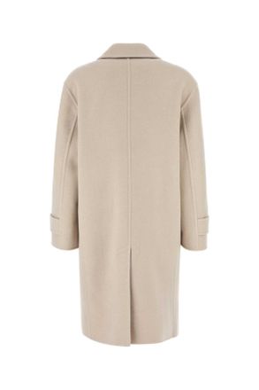 Max Mara Womens Sand Wool Blend Nogara Coat Sabbia Cappotti