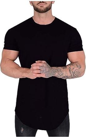 Generic T-shirts décontractés pour hommes 2024 chemises tendance pour hommes printemps et été décontractés à manches courtes col rond couleur unie T-shirts po