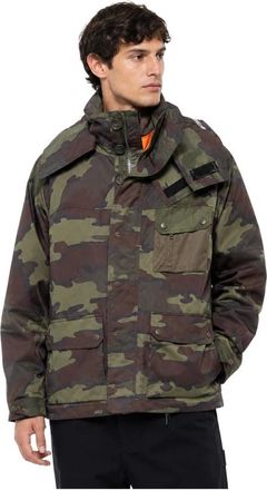 Dolce & Gabbana Homme, Vestes, Multicolore, Taille: M Veste Camouflage Boutonn&eacute;e