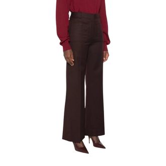 Victoria Beckham Damen, Hosen, Braun, 2XSGr&ouml;&szlig;e