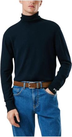 Pepe Jeans London Herren Andre Turtle Neck Strickwaren, Blau (Dulwich Blue), S