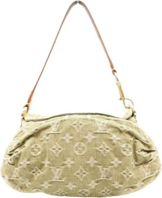 Louis Vuitton Sac bandouli&egrave;re vintage monogramme en denim Pre-owned - Femme - Pre-owned - Beige - Taille: ONE Size