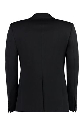 Dolce & Gabbana Mens Jacket Single-Breasted Virgin Wool Black Suit & Dinner