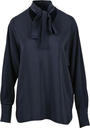 Max Mara Femme, Blouses et Chemises, Bleu, Taille: 34 FR Blouse Caco