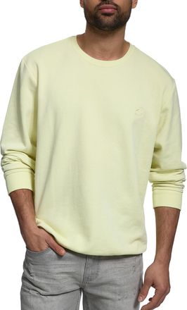 Indicode Herren Holt Sweatshirt aus Baumwollmischung | Sweater mit RIPP-Bündchen Pullover für Männer Young Wheat, S
