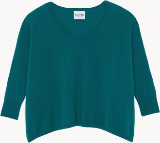 Kujten Pull cachemire femme col V oversize - Pull Minie
