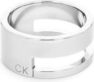 Calvin Klein Bague pour Femme Collection GEOMETRIC ESSENTIALS en Acier Inoxidable - 35000680E