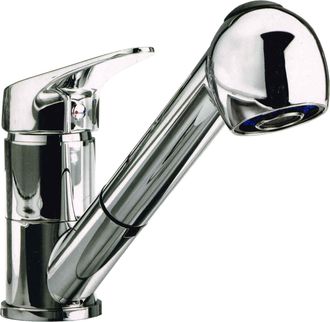 WB Einhebel Spültischarmatur Herauaziebahrer Schlauch Eco Klick